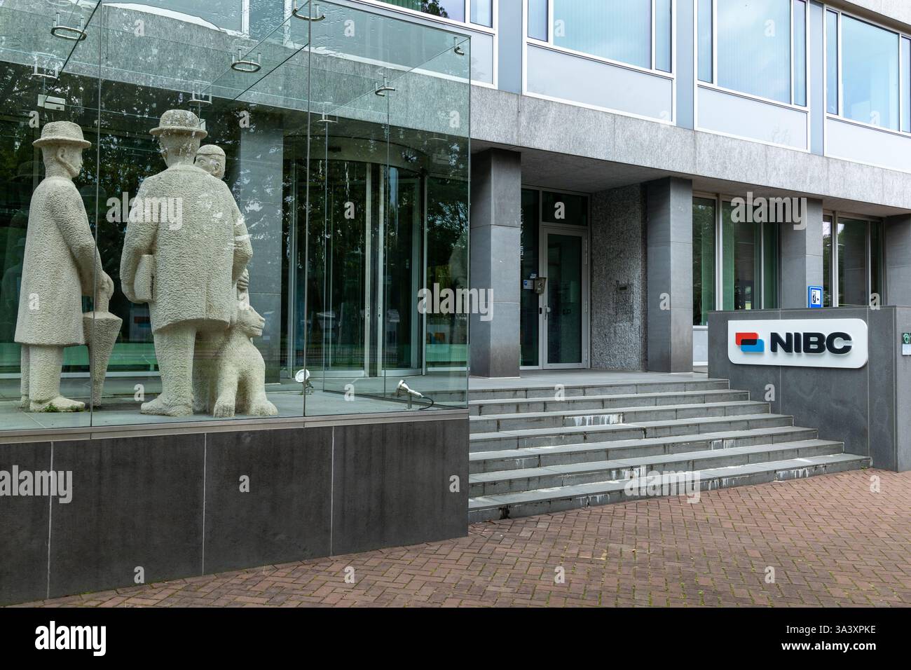 The Hague, the Netherlands. 2 September 2023. NIBC Bank entrance. NIBC ...