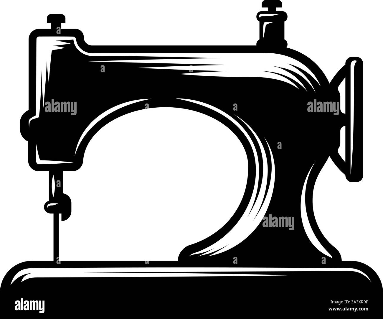 Sewing Machine Dressmaker Tailor Vintage Icon Stock Vector Image & Art ...