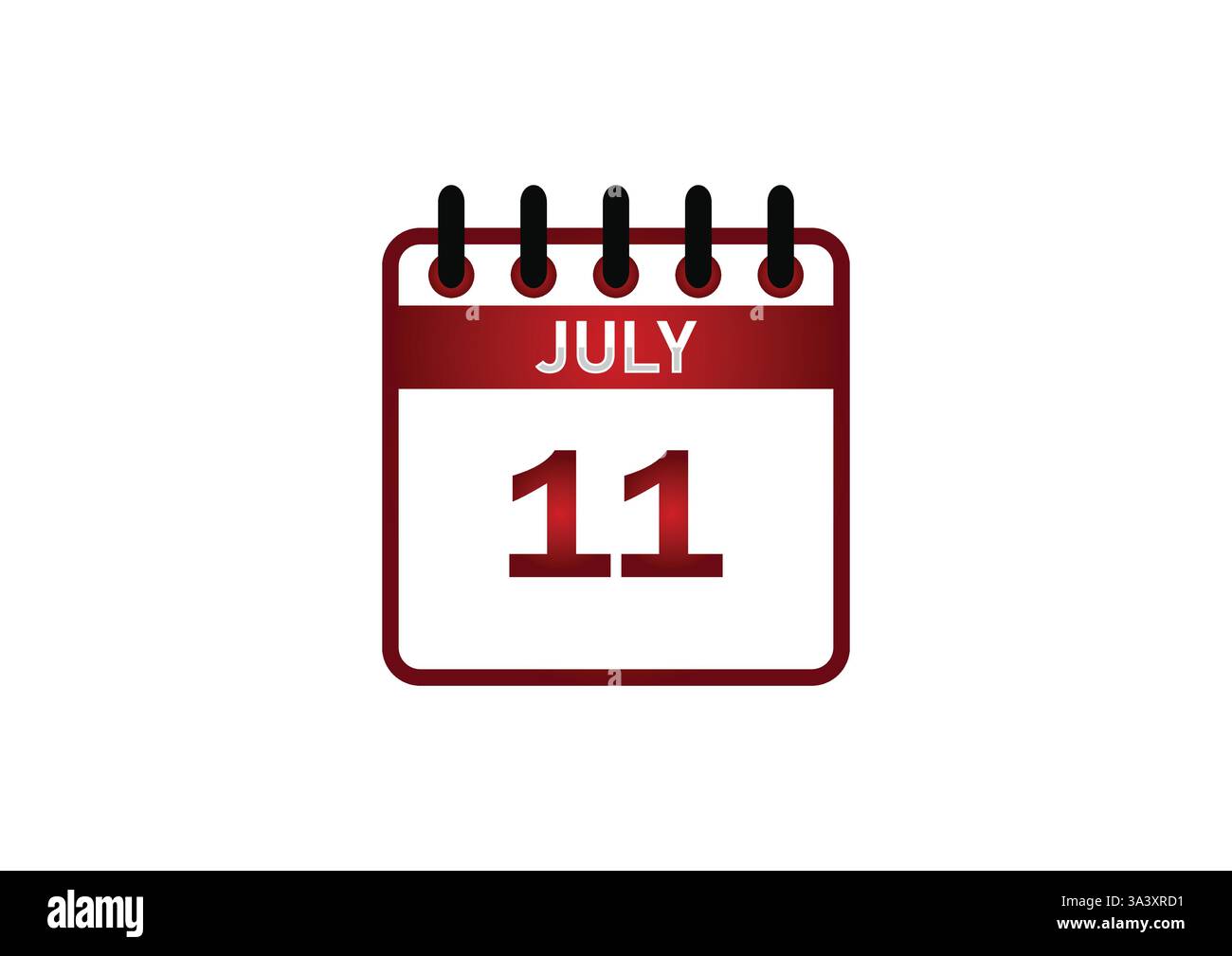 July 11 Calendar Icon – Holidays, Events and Significant Dates Stock ...