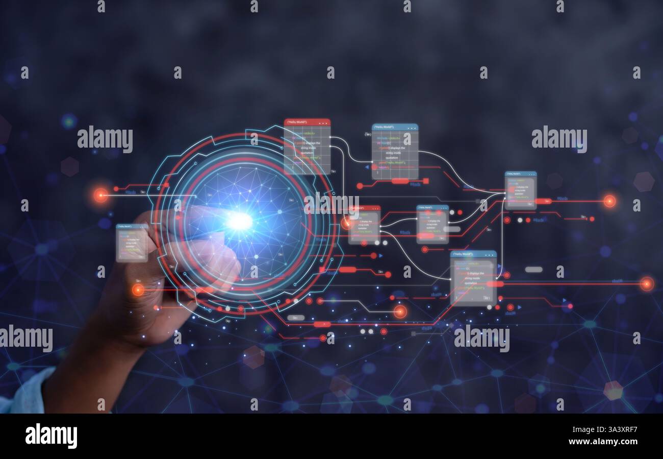 Illustration background abstract technology communication concept ...