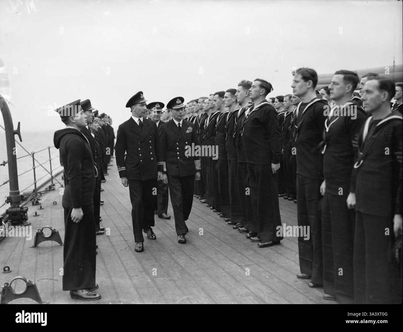 WWII - King George VI visiting the Home Fleet based at Scapa Flow ...