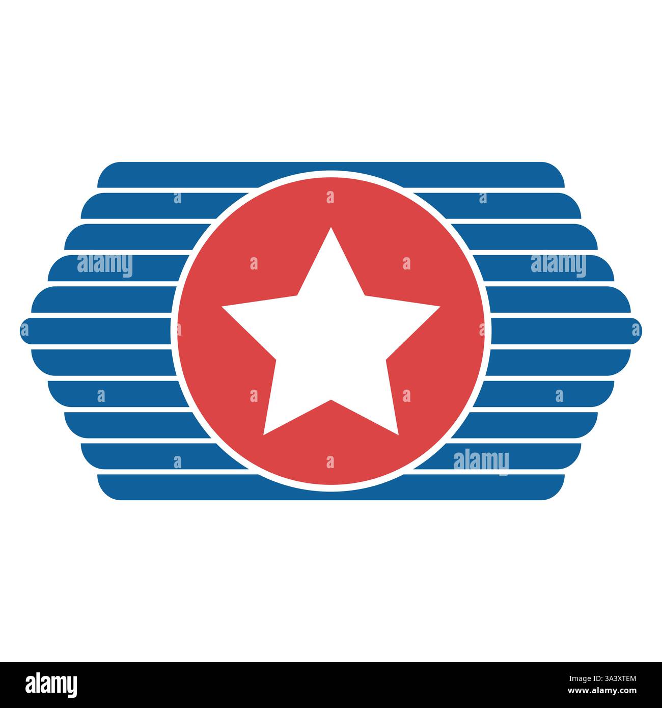 Patriotic Star Banner Bold Symbol of Unity and Freedom Stock Vector ...