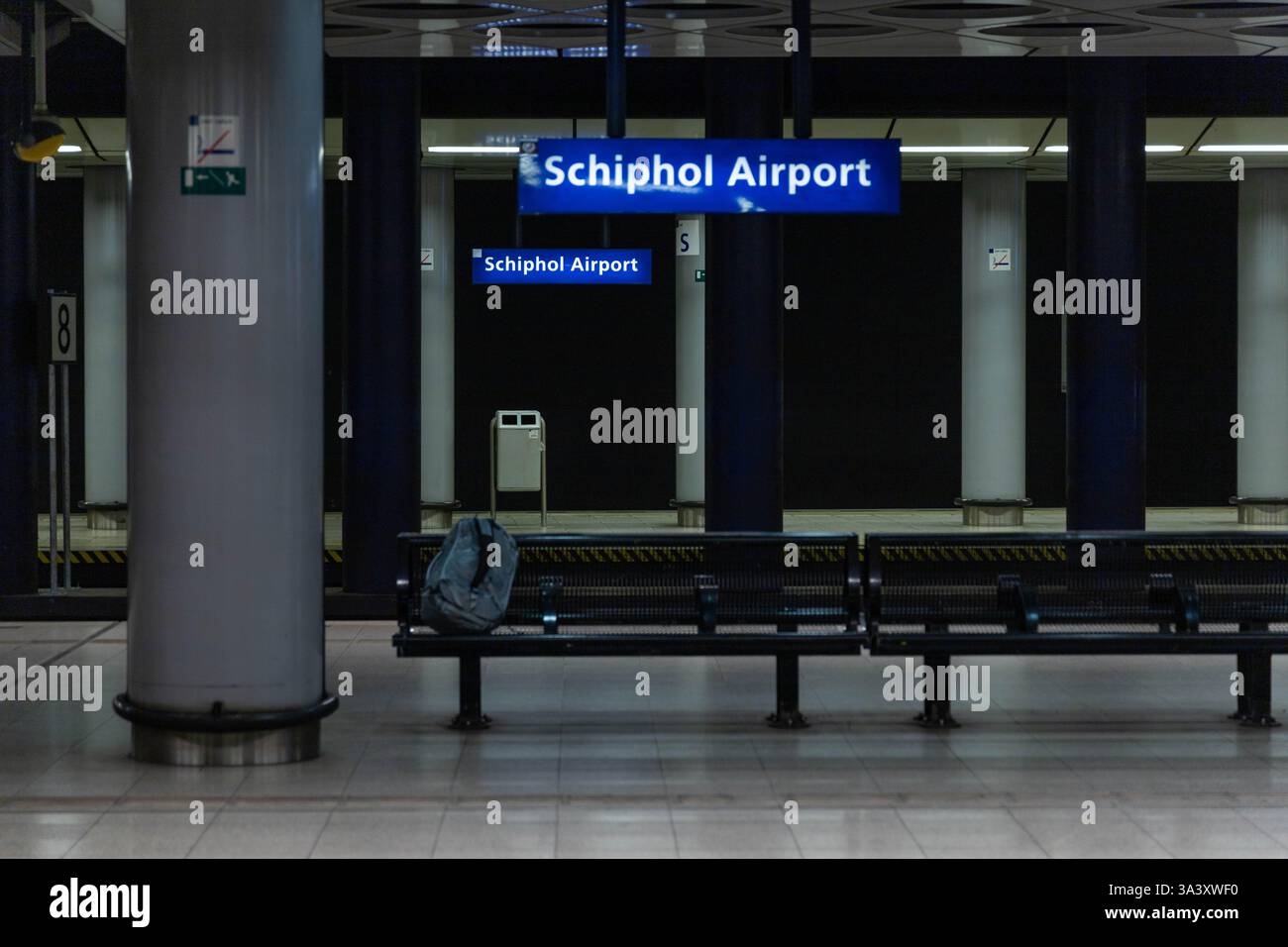 Train Station Schiphol Airport Amsterdam Stock Photo - Alamy