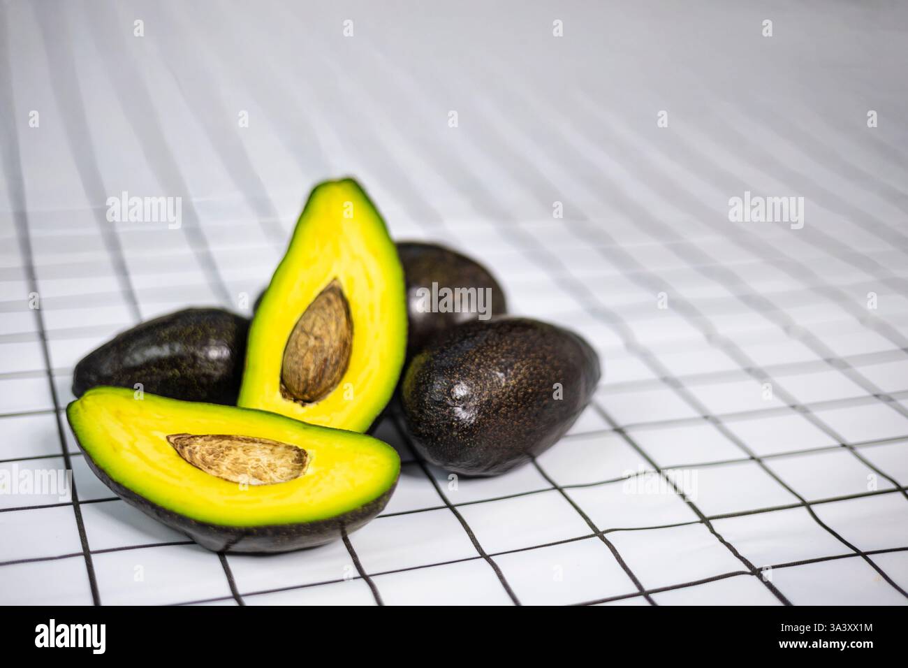 Avocado On A Square Table, Background for advertising and wallpaper in ...