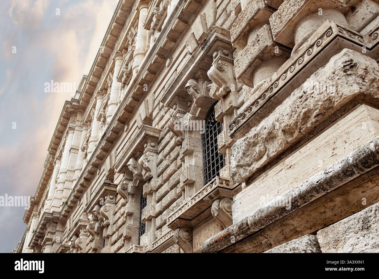 Facade of the Courthouse of Rome Stock Photo - Alamy