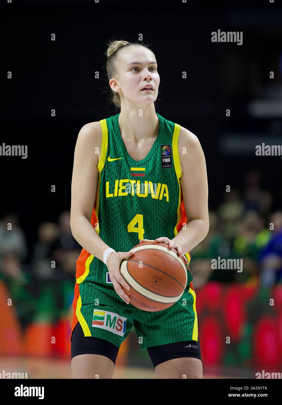 Lithuanian basketball player Juste Jocyte during the FIBA Women's ...