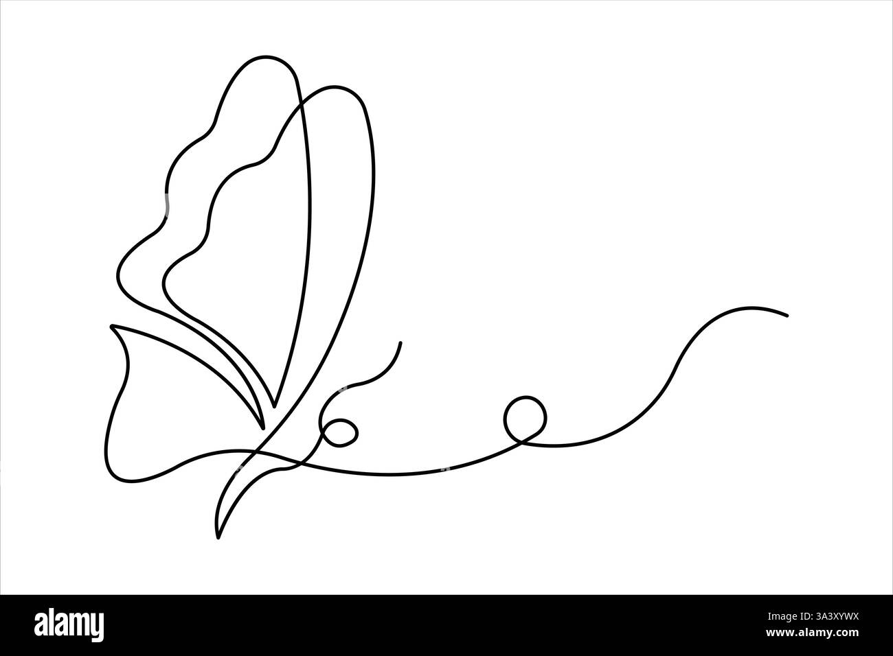 One beautiful butterfly flying Stock Vector Images - Alamy