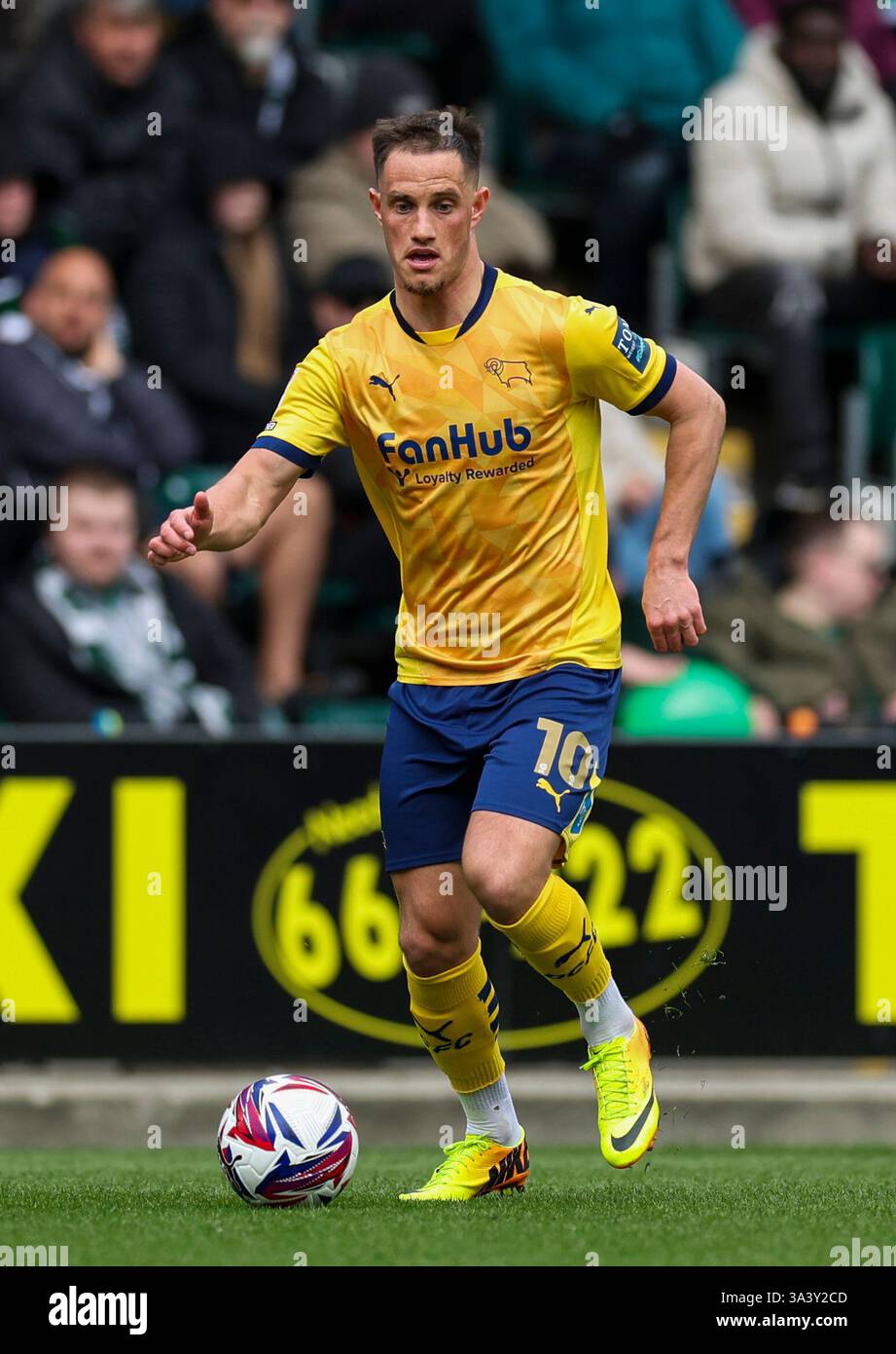 Derby County's Jerry Yates in action during the Sky Bet Championship ...