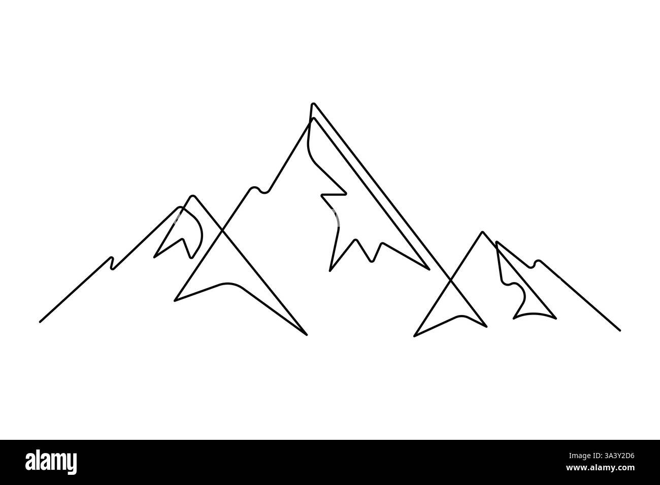 Continuous one line ice Stock Vector Images - Alamy