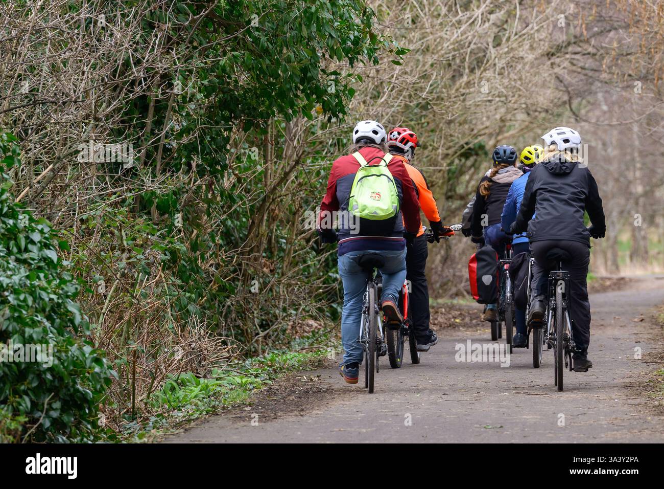 A Wee Pedal, Edinburgh, bikes, cycle path, cycle, cycling Stock Photo ...
