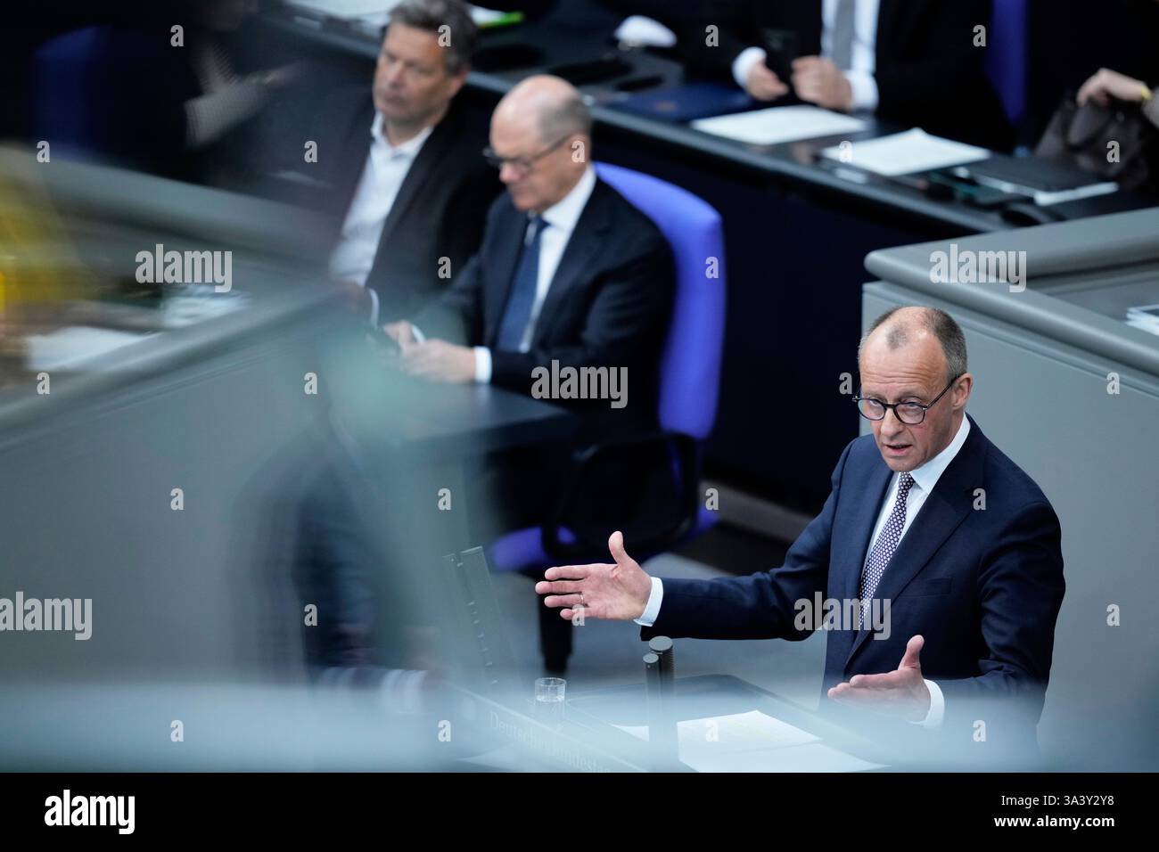 German opposition leader and Christian Democratic Union party chairman ...