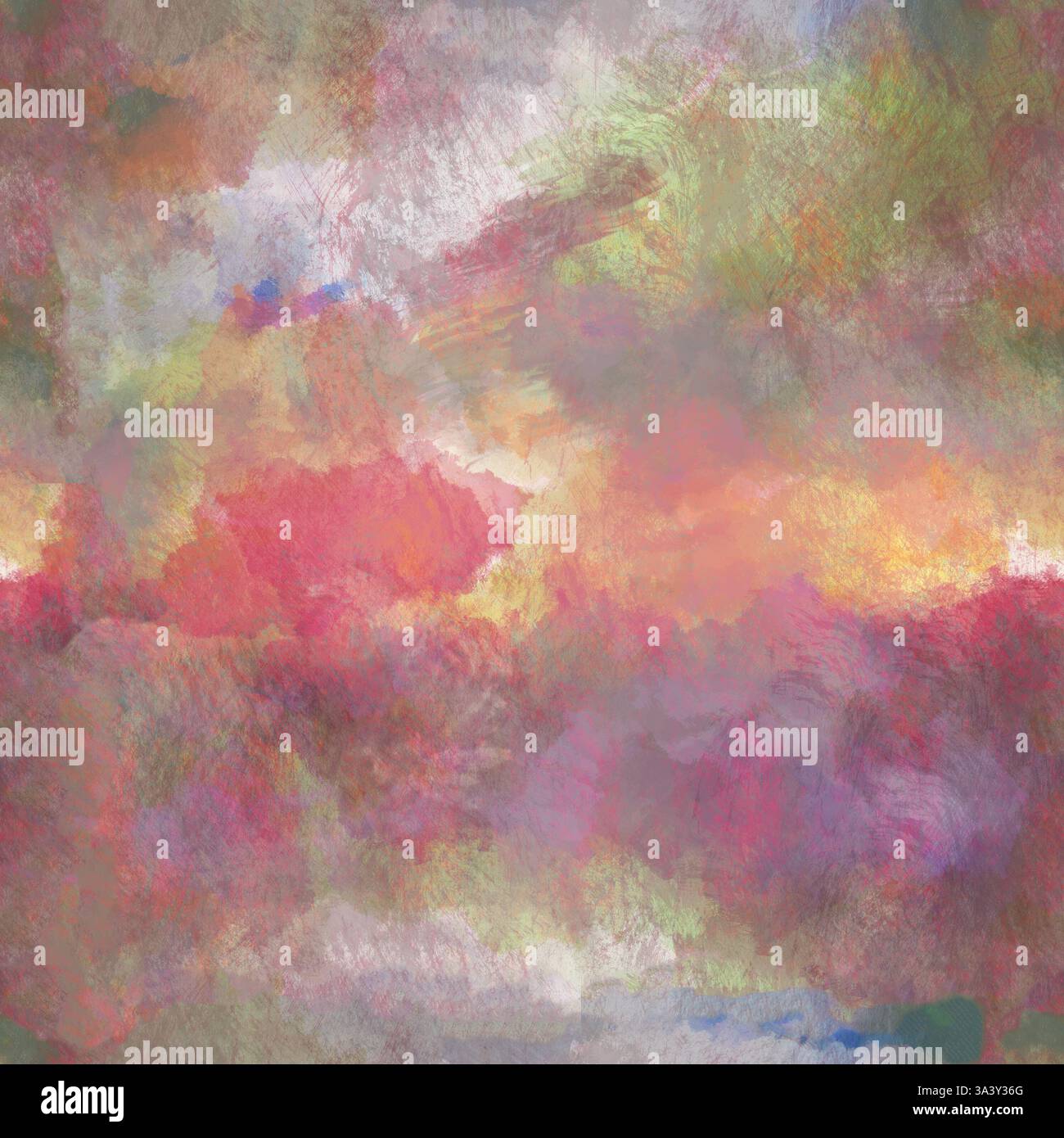 An abstract painting of a cloudy sky with a pinkish hue. Seamless ...