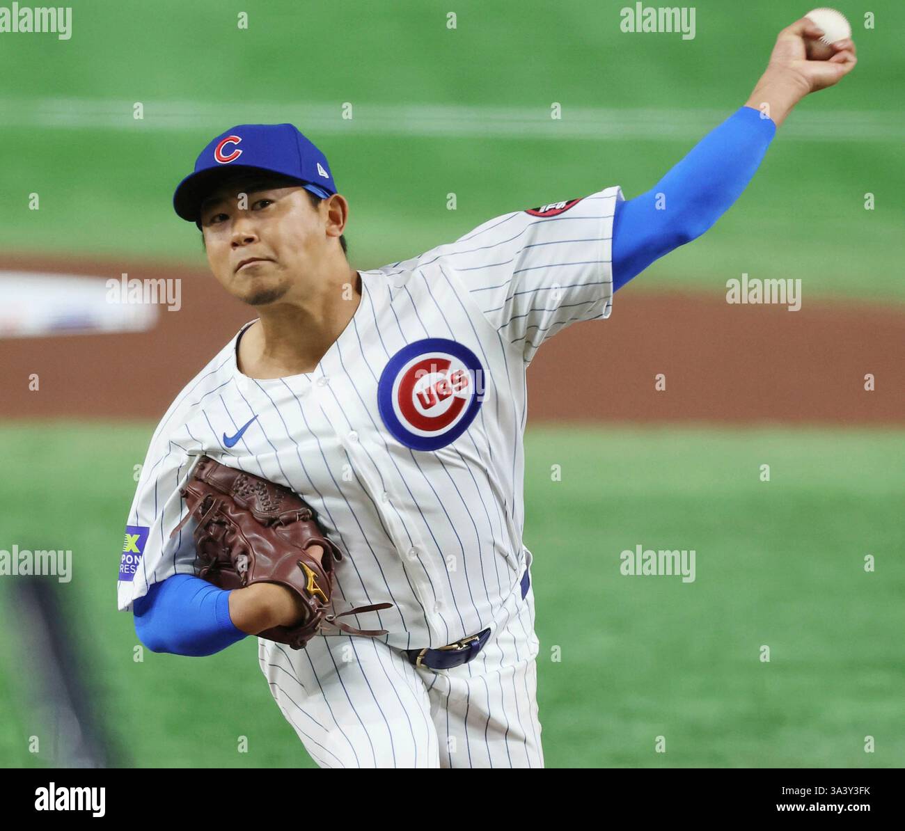 Chicago Cubs starting pitcher Shota Imanaga pitches in the first inning ...