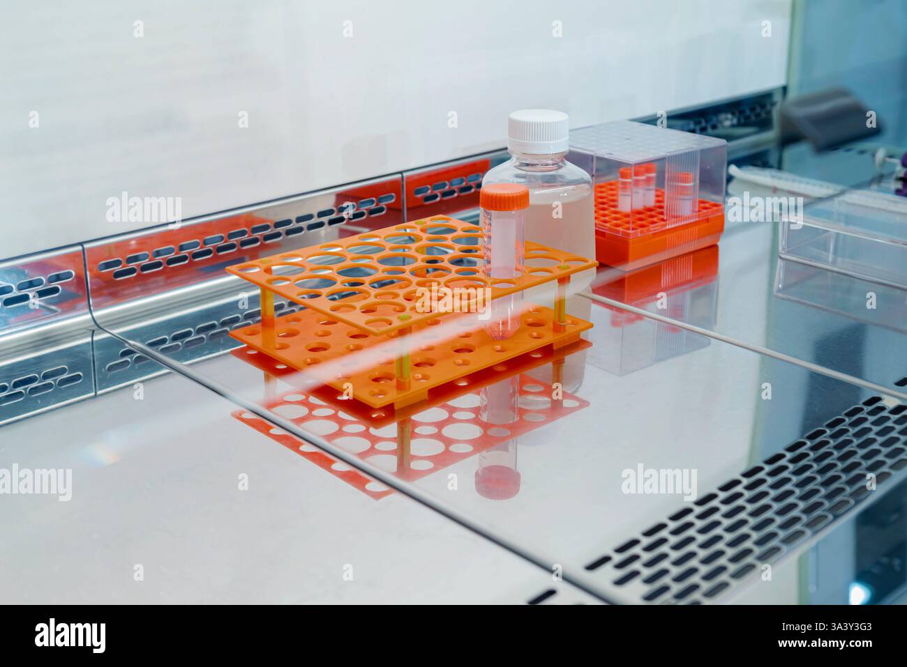 Equipment in the modern inspection laboratory in a medicine production ...