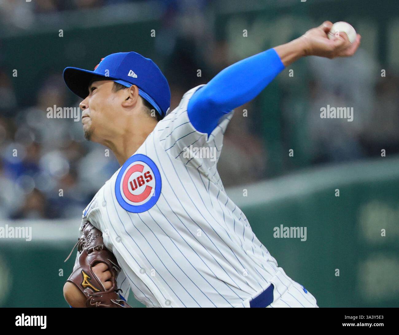Chicago Cubs starting pitcher Shota Imanaga pitches in the first inning ...