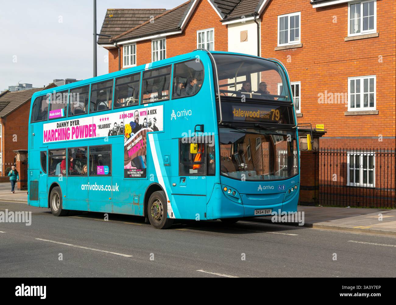Arriva double-decker ADL Enviro400 bus service 79 to Halewood, Brownlow ...