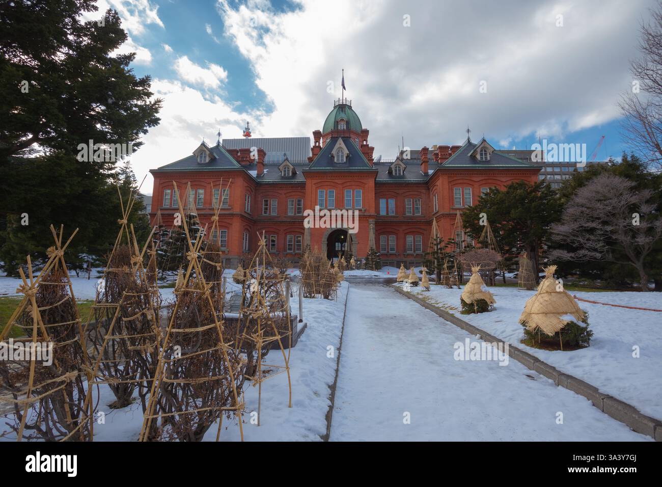 Former Hokkaido Government Office Building, built of red-orange bricks ...