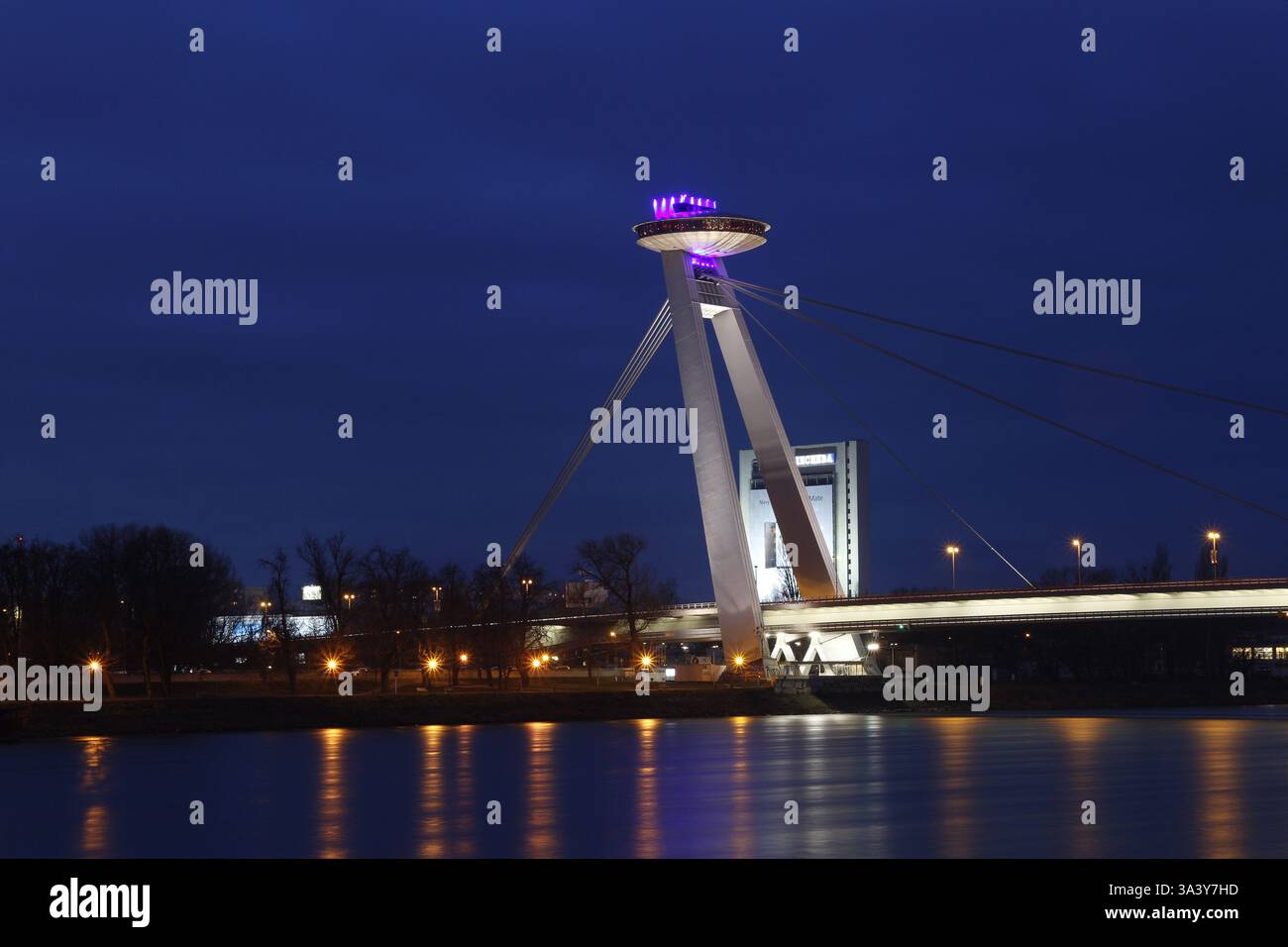 Most SNP bridge in Slovakia Stock Photo - Alamy