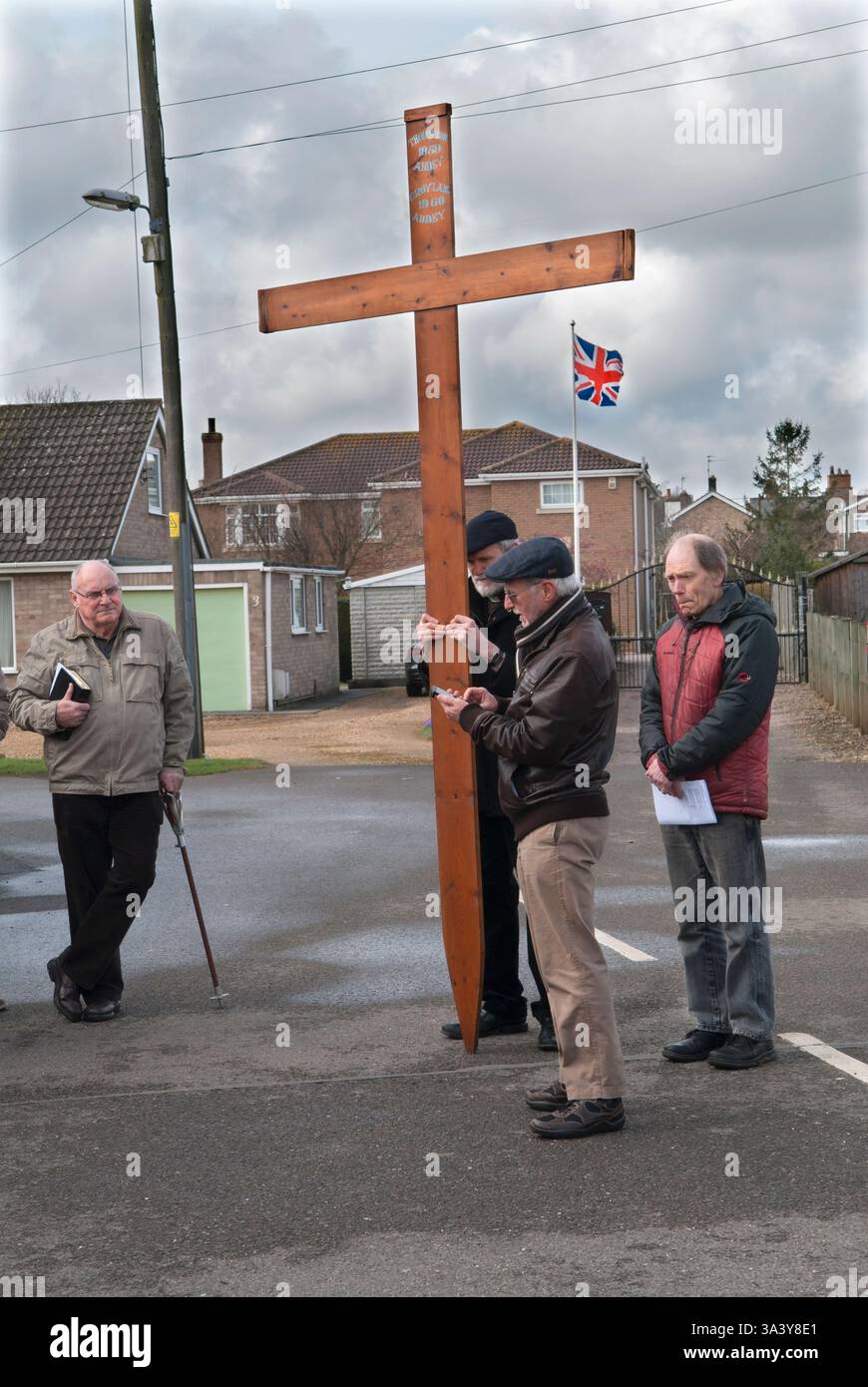 Christian Cross, Good Friday Walk of Witness UK. The Easter Procession ...