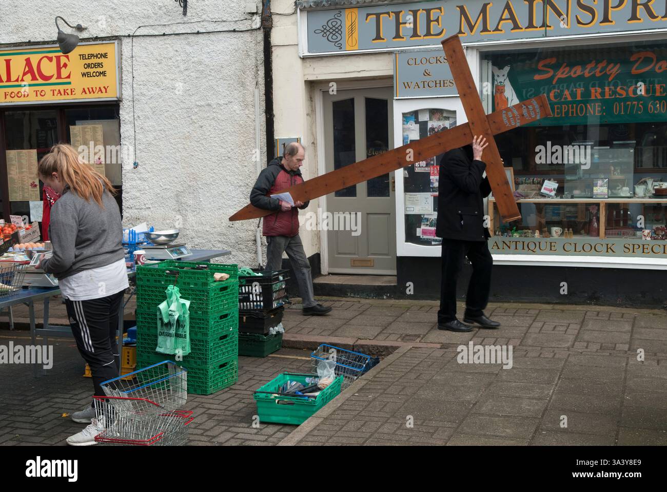 An Easter Good Friday Procession of Witness works its way around ...