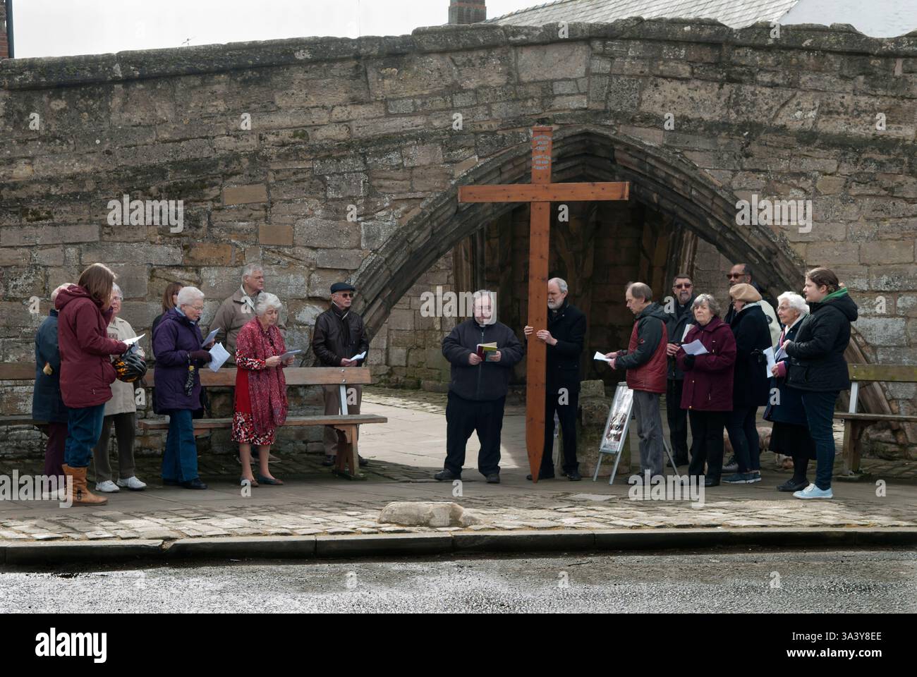 Good Friday Walk of Witness UK. The Easter procession of Witness works ...