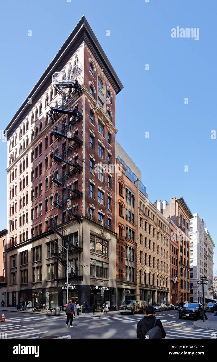 285 Mercer Street, built in 1911 as lofts, now houses New York ...