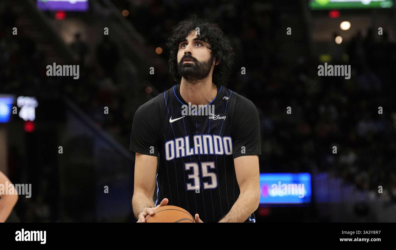 Orlando Magic center Goga Bitadze (35) in the second half of an NBA ...