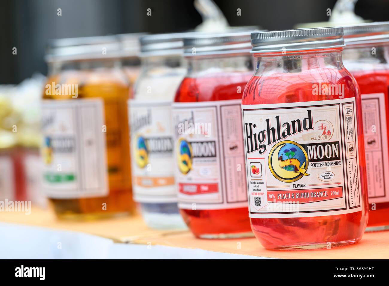 Highland Moon Scottish Moonshine Stock Photo - Alamy