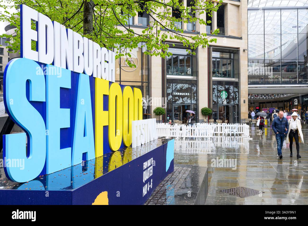 Edinburgh Seafood Festival st James Quarter Stock Photo - Alamy