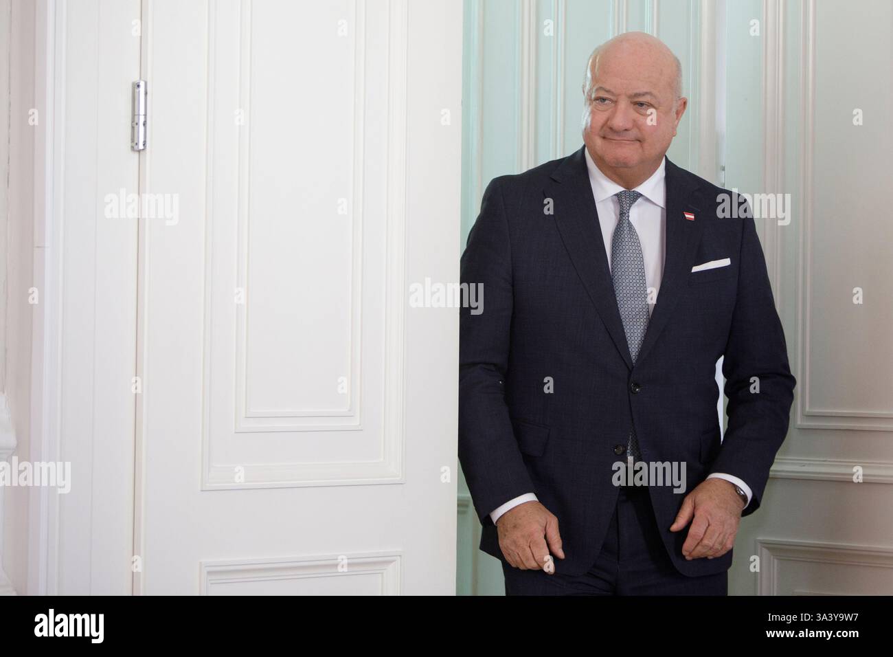 AUSTRIA; VIENNA; 20250318; Federal Chancellor Christian Stocker (OeVP ...