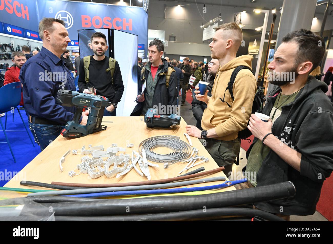 Brno, Czech Republic. 18th Mar, 2025. Amper trade fair for electrical ...