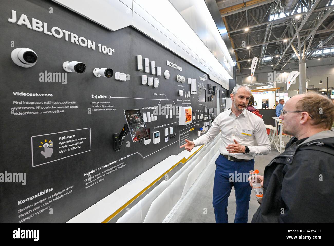 Brno, Czech Republic. 18th Mar, 2025. Amper trade fair for electrical ...