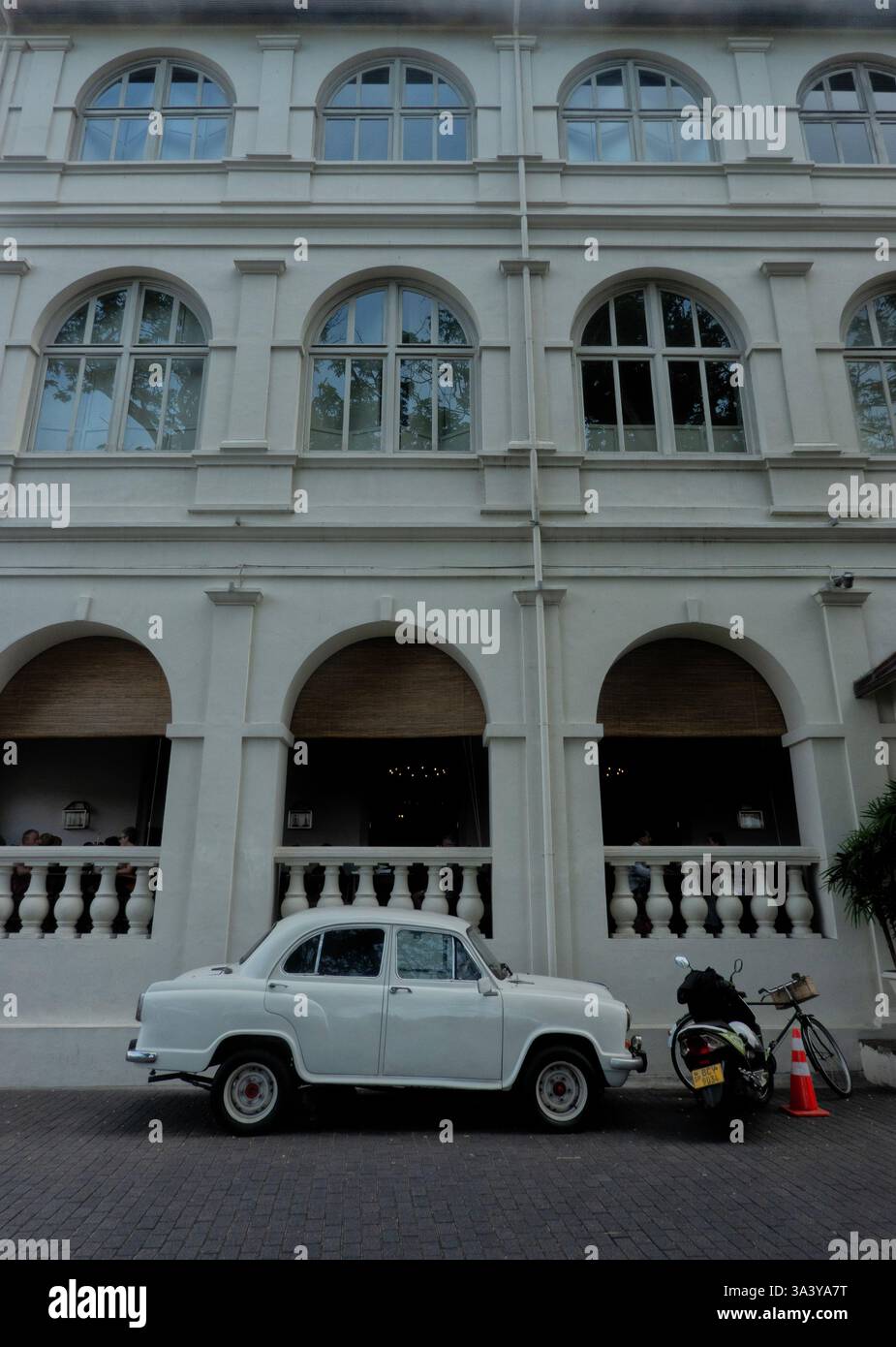Exterior of the colonial Amangalla Hotel, Galle Fort, Galle, Sri Lanka ...