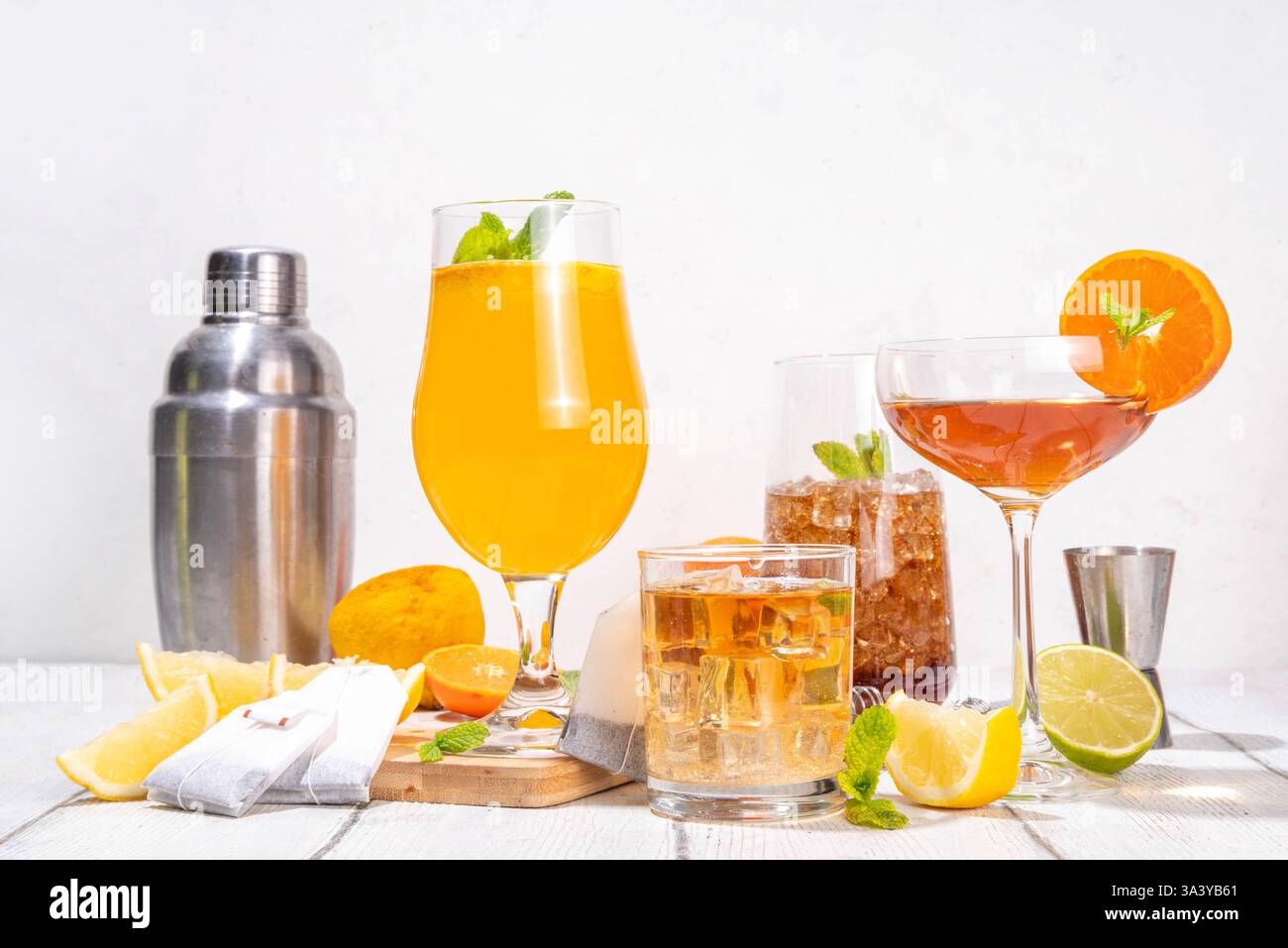 Trendy Tea Inspired cocktail set from green, oolong, black, chai and ...