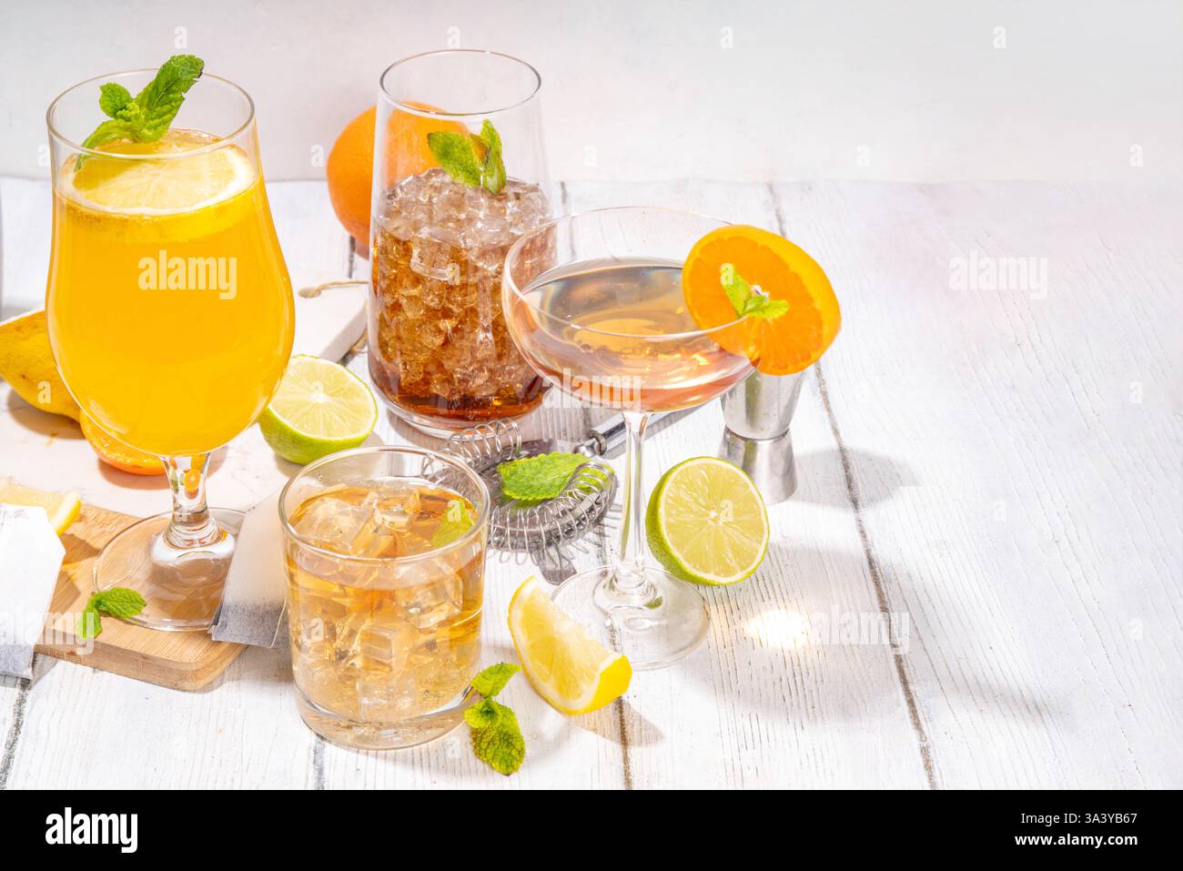 Trendy Tea Inspired cocktail set from green, oolong, black, chai and ...