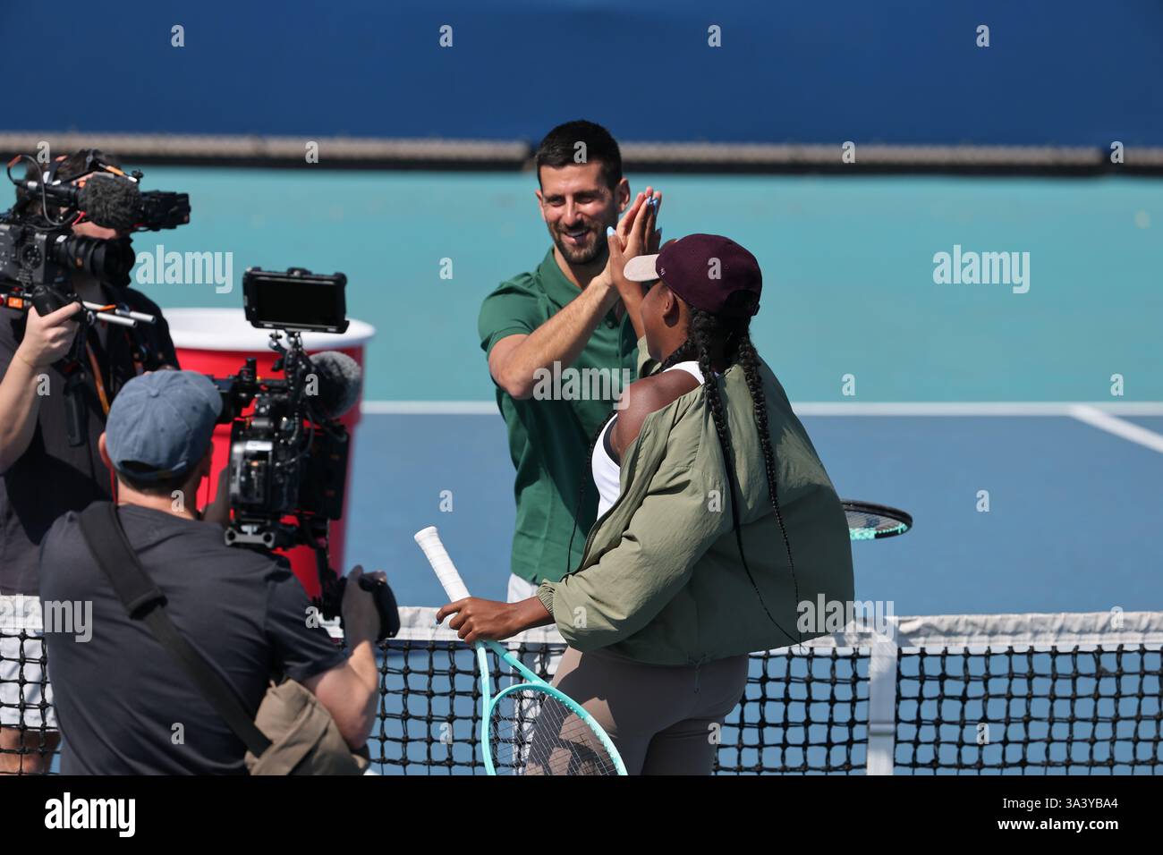 Miami Gardens, FL, USA. 17th Mar, 2025. Coco Gauf in action at the ...