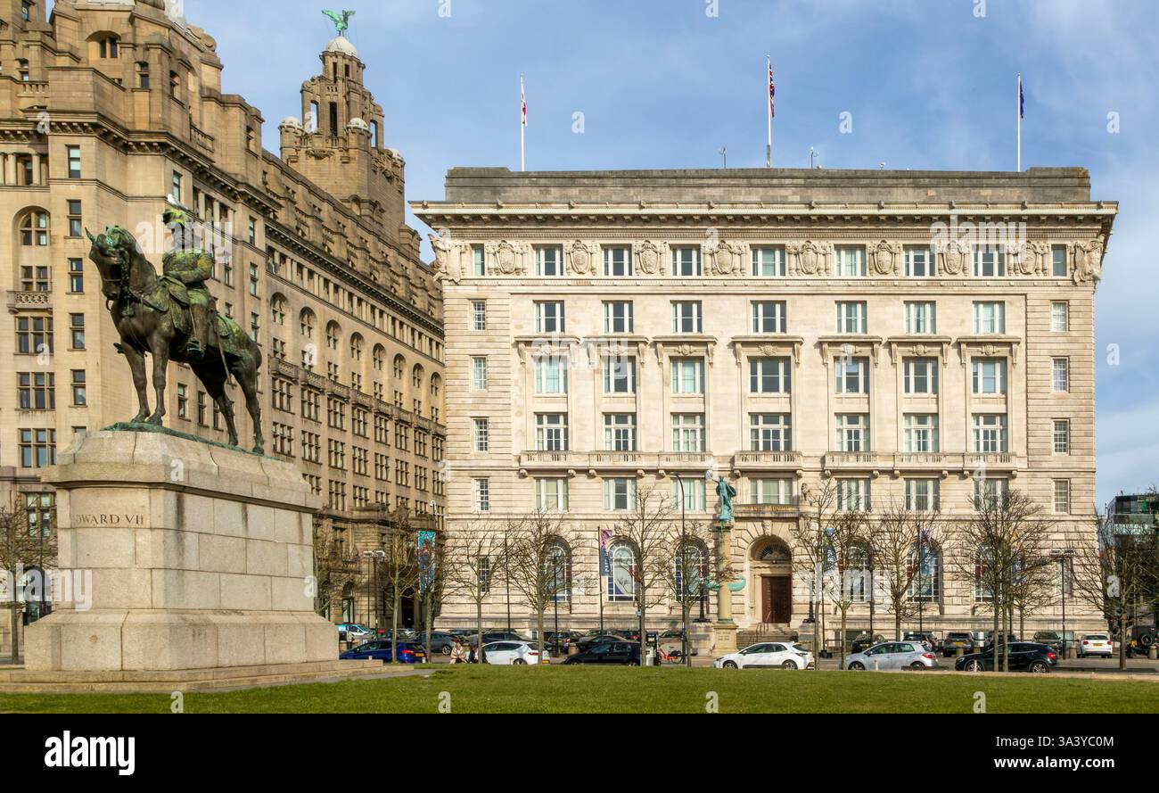 The Cunard building one of the Three Graces of the waterfront, next to ...