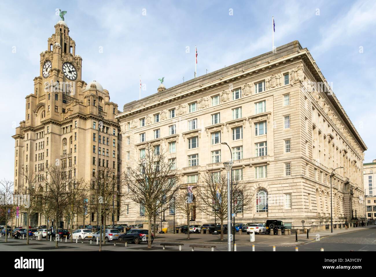 The Cunard building one of the Three Graces of the waterfront, next to ...