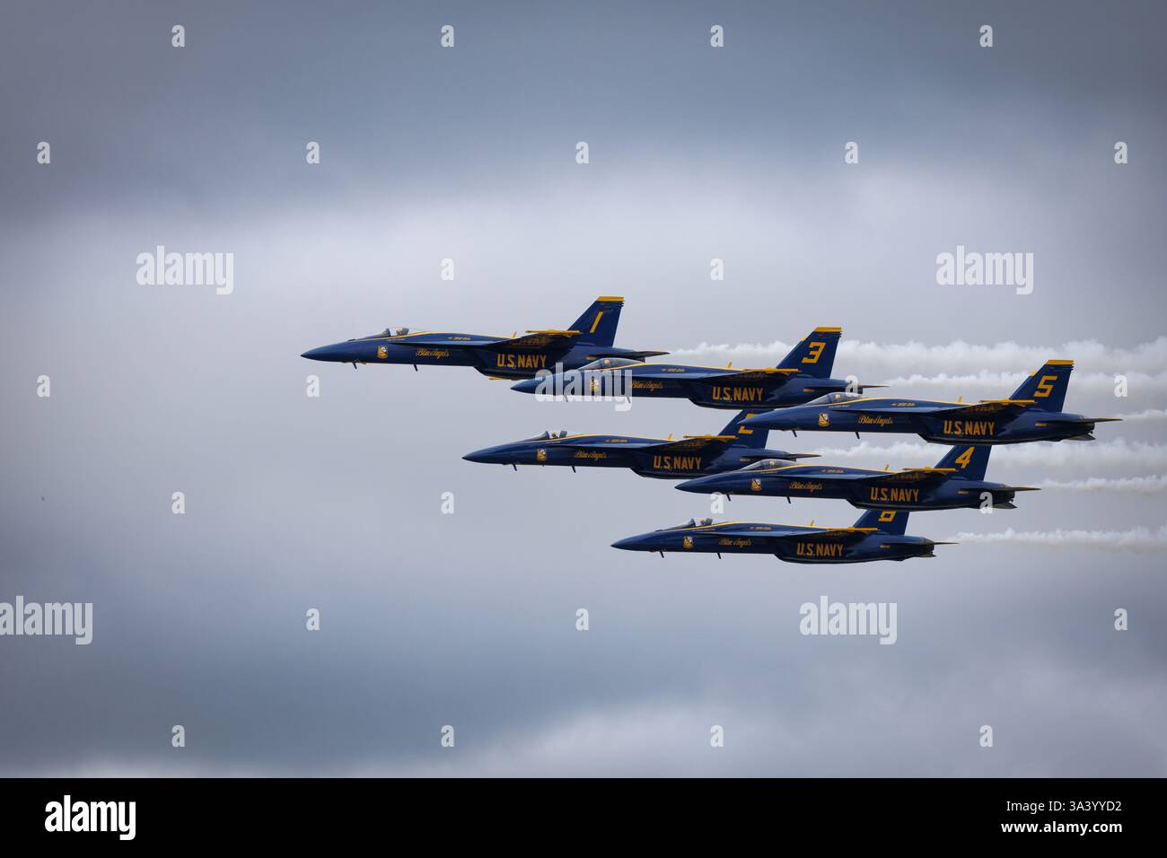 The US Navy Blue Angels at the 2024 NAS Oceana Airshow in VIrginia ...