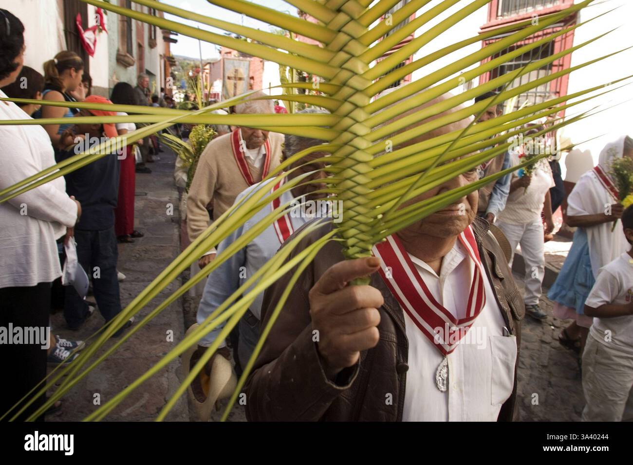 Apr 04, 2004; San Miguel, MEXICO; The Palm Sunday procession for the ...