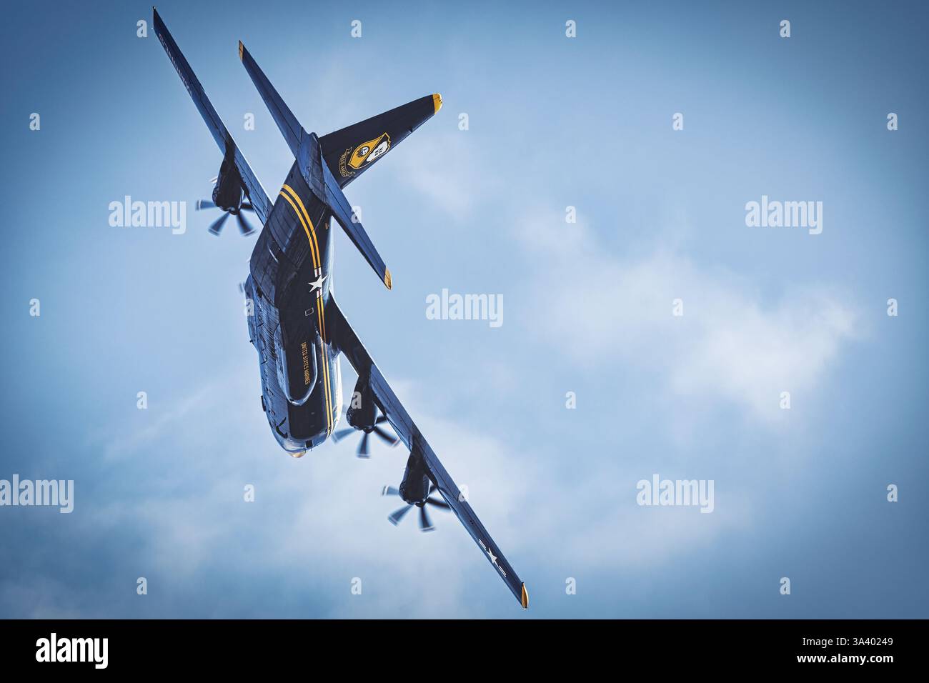 The US Navy Blue Angels support aircraft, Fat Albert, at the 2024 ...