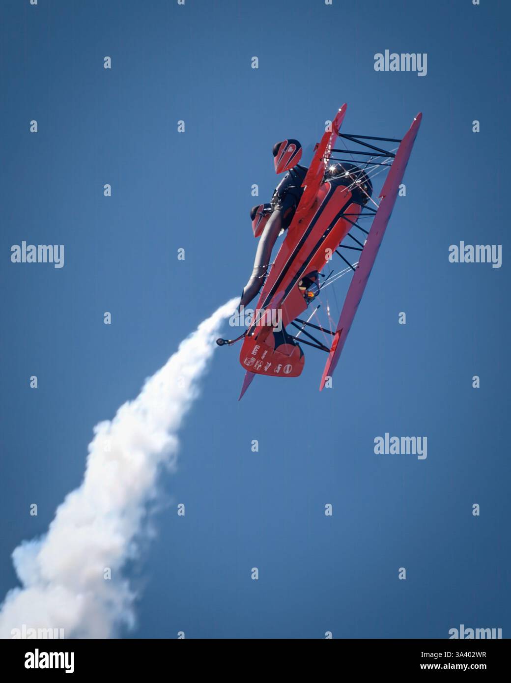 Jarrod Lindemann in his jet engined Waco biplane at the 2024 NAS Oceana ...