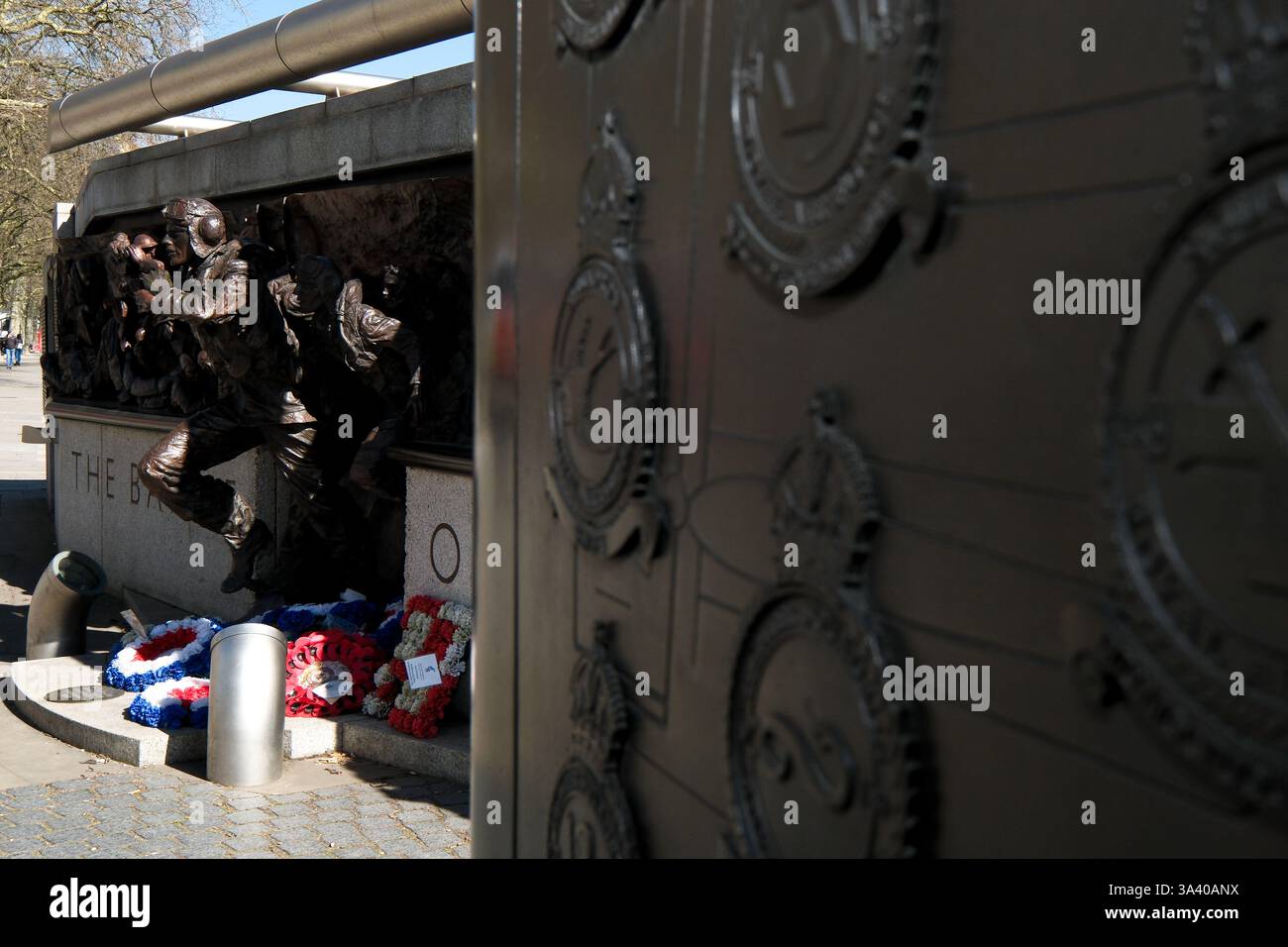 Battle of Britain memorial, London, UK. 18th Mar 2025. Last surviving ...