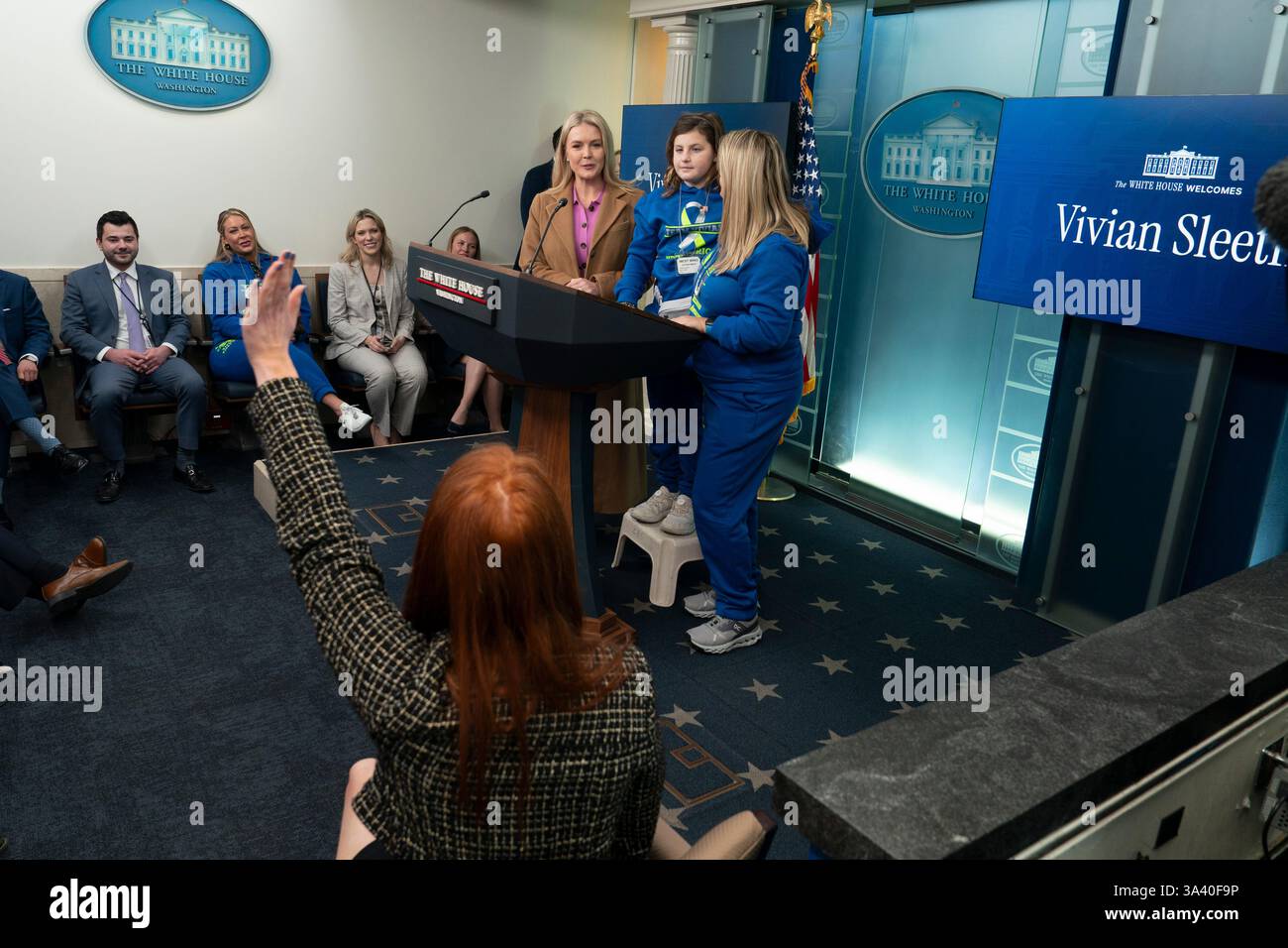 White House Press Staff holds a Make A Wish celebration for nine year ...