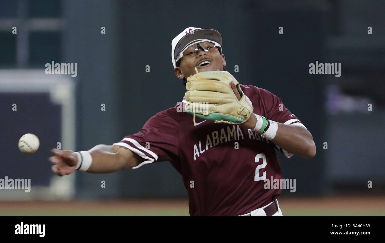 Alabama A&M infielder Kylan Duncan during an NCAA baseball game on ...
