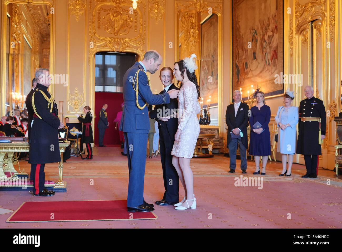 Miss Elizabeth Jordan, from Guildford, is made a Member of the Order of ...