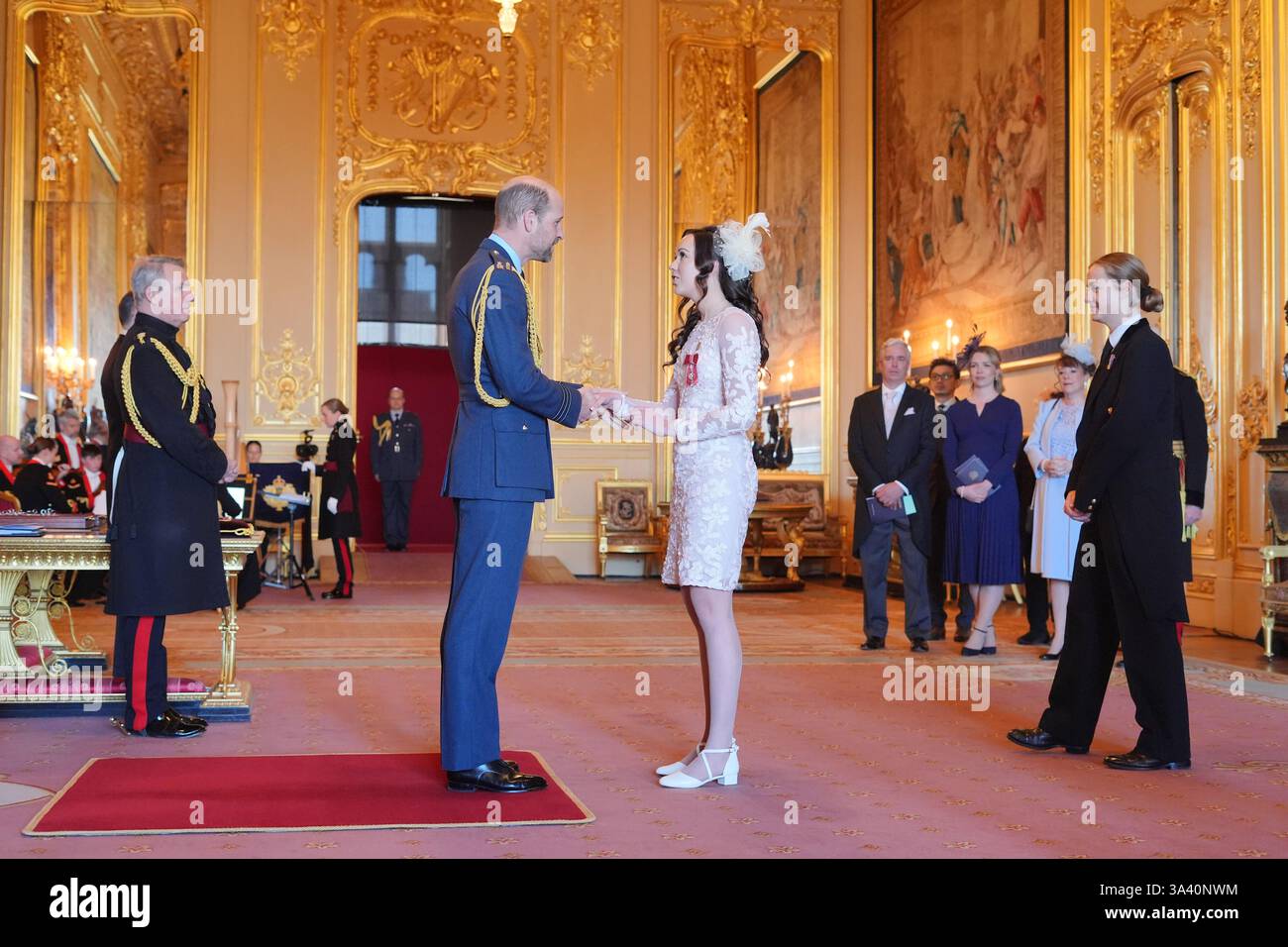 Miss Elizabeth Jordan, from Guildford, is made a Member of the Order of ...