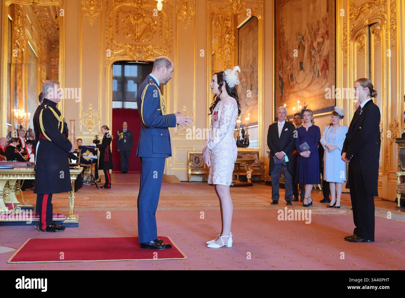 Miss Elizabeth Jordan, from Guildford, is made a Member of the Order of ...