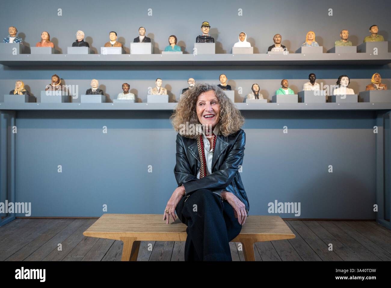 London, UK. 18 March 2025. Artist and designer Nicole Farhi at a ...