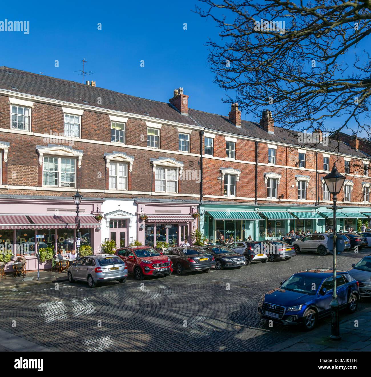 Historic houses and shops in Falkner Street, Georgian quarter ...
